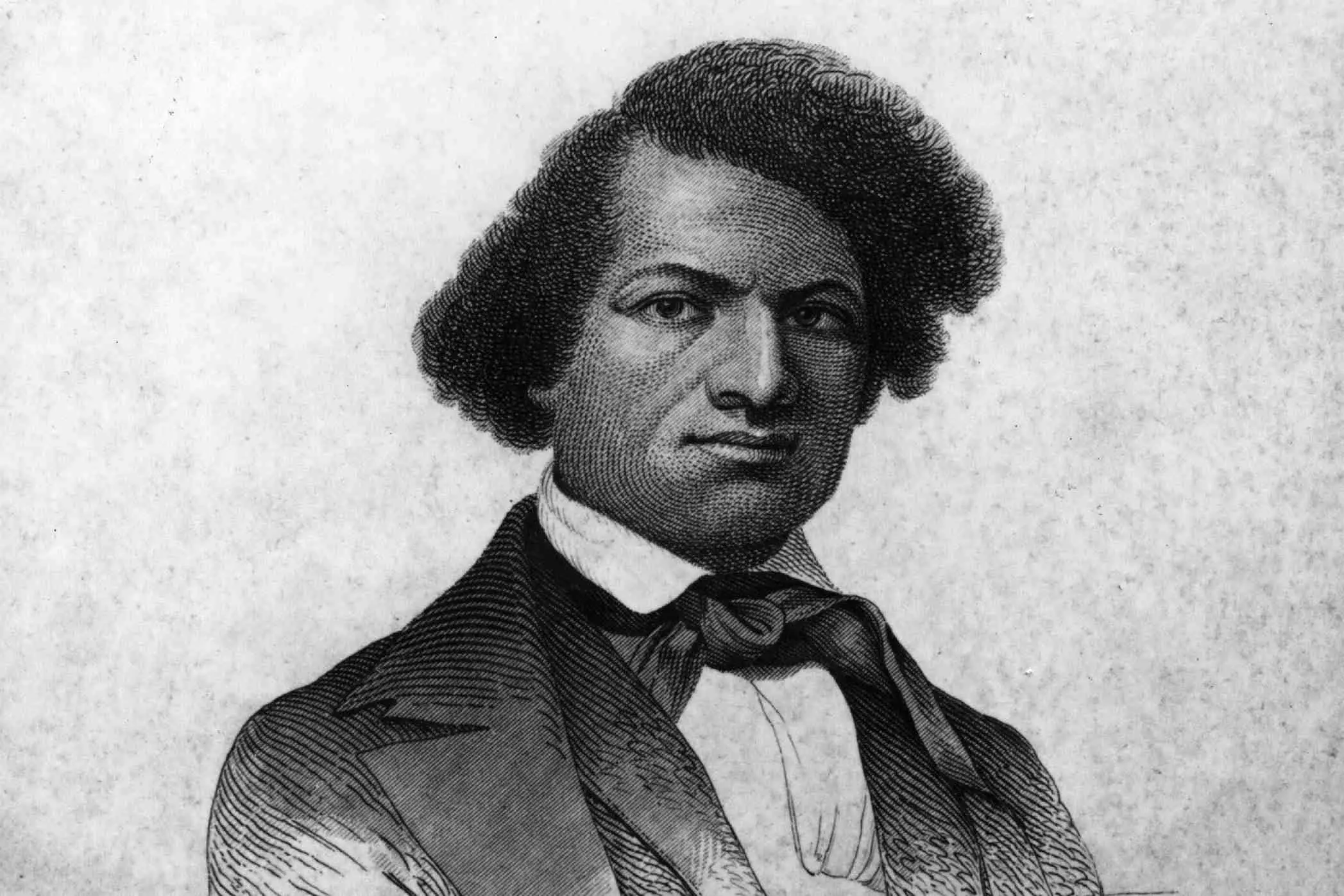 Portreti i gdhendur i Frederick Douglass