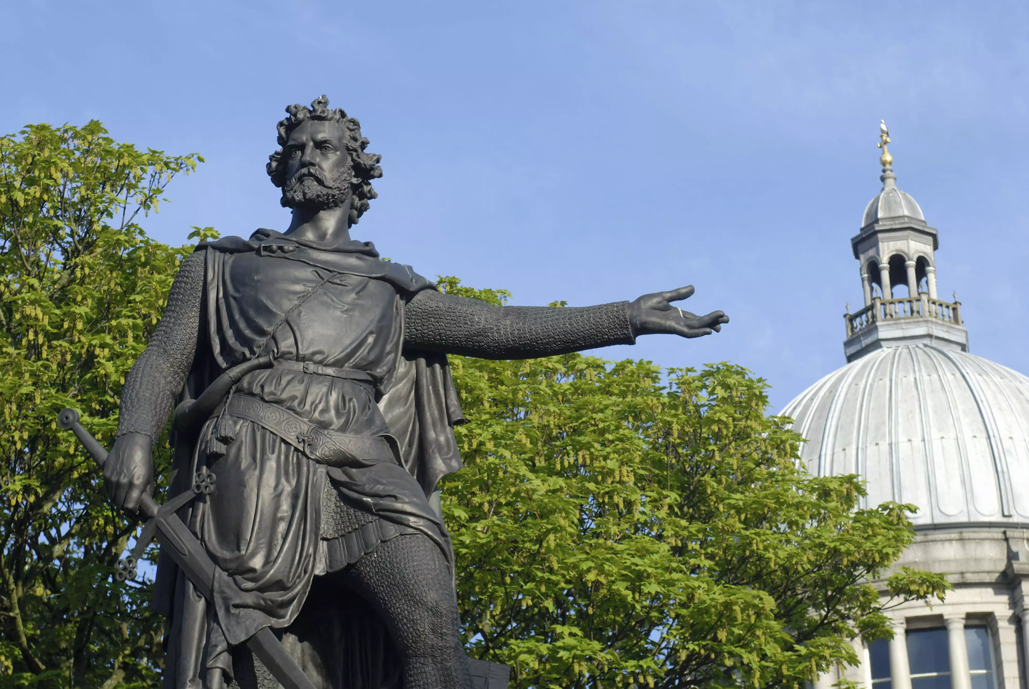 Statua di William Wallace. Aberdeen, Scozia, Regno Unito