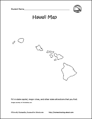 Hawaii Outline Map