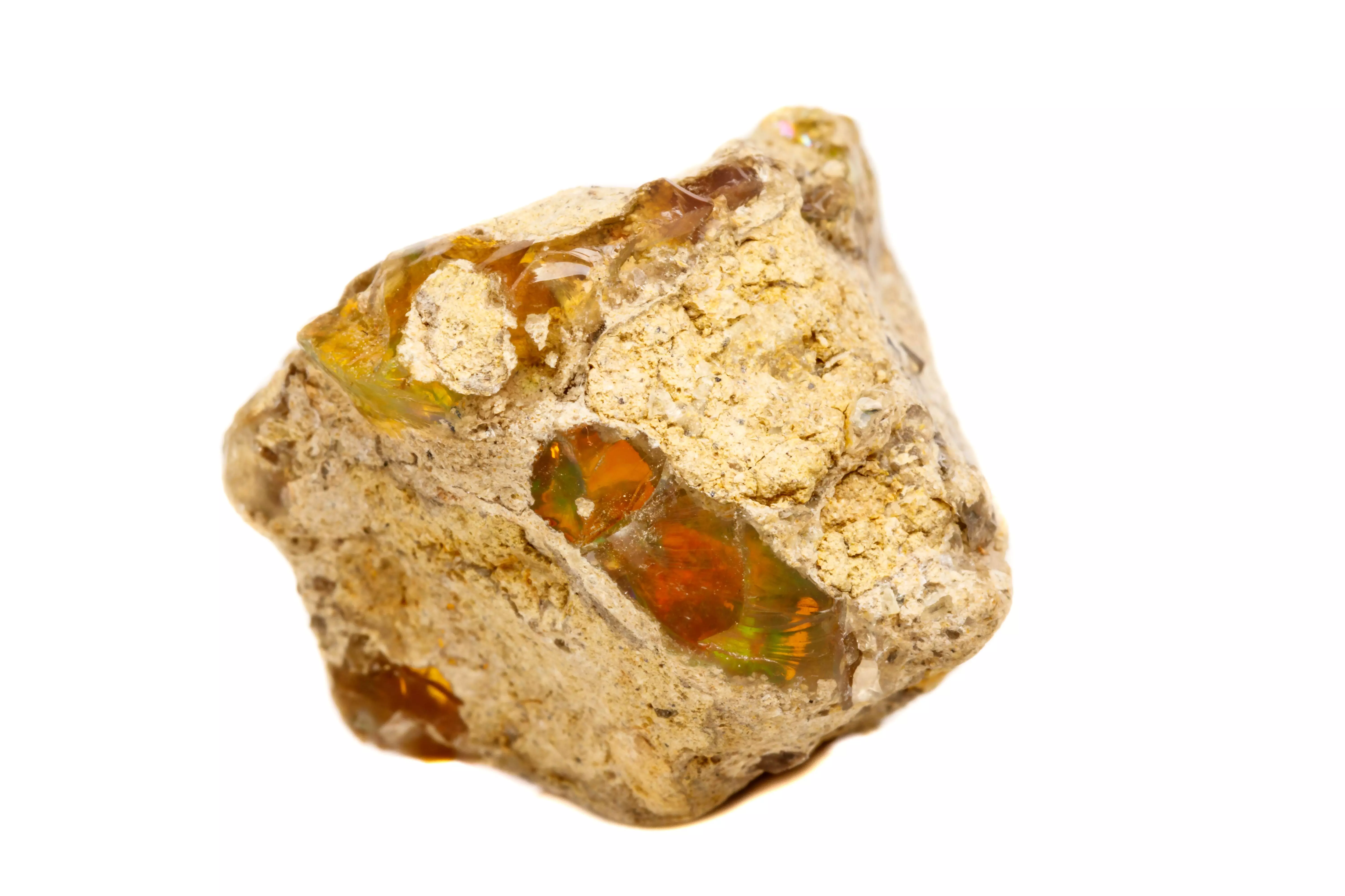 I-fire opal igxuma kuma-rhyolite vugs.