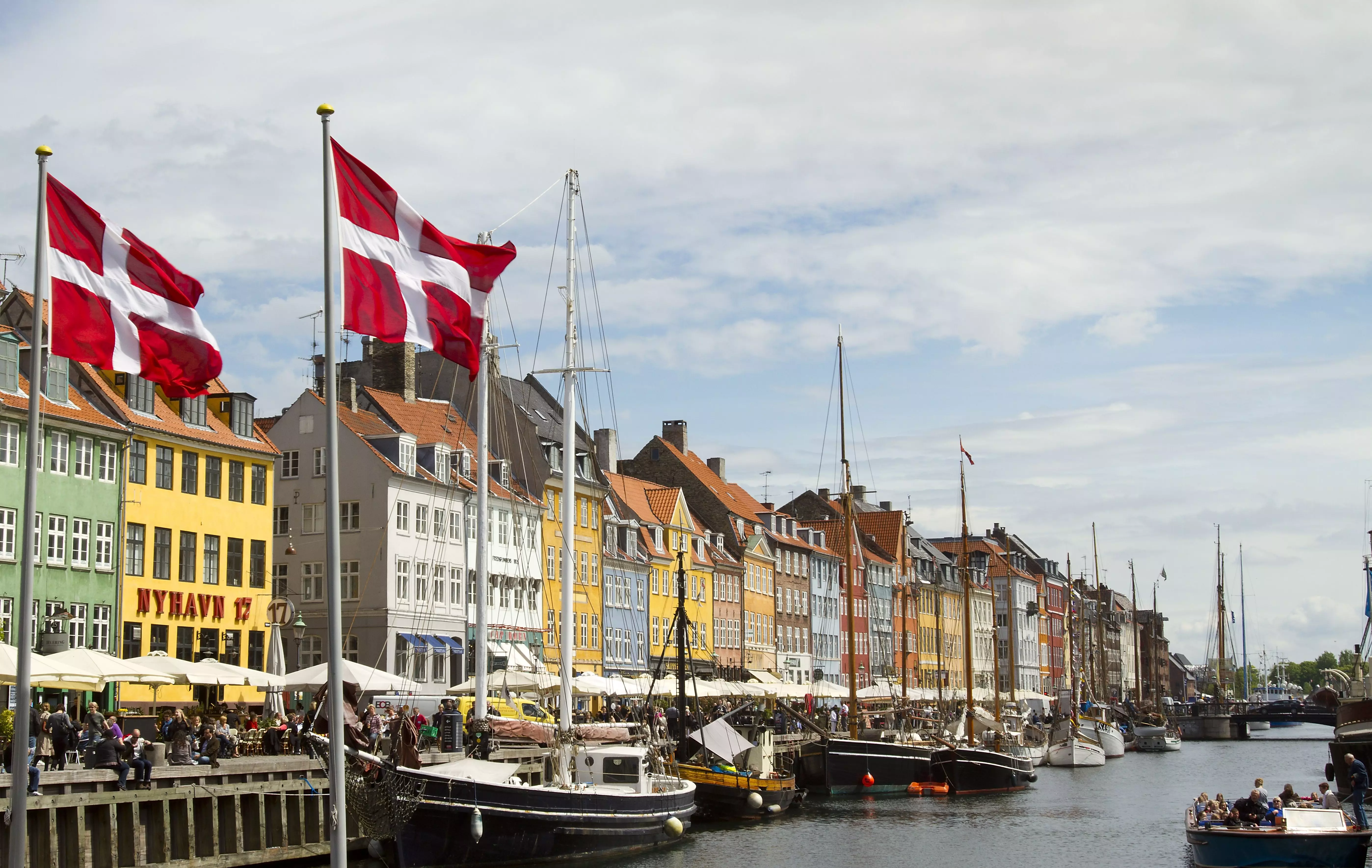 ທ່າເຮືອ Nyhavn ໃນ Copehagen