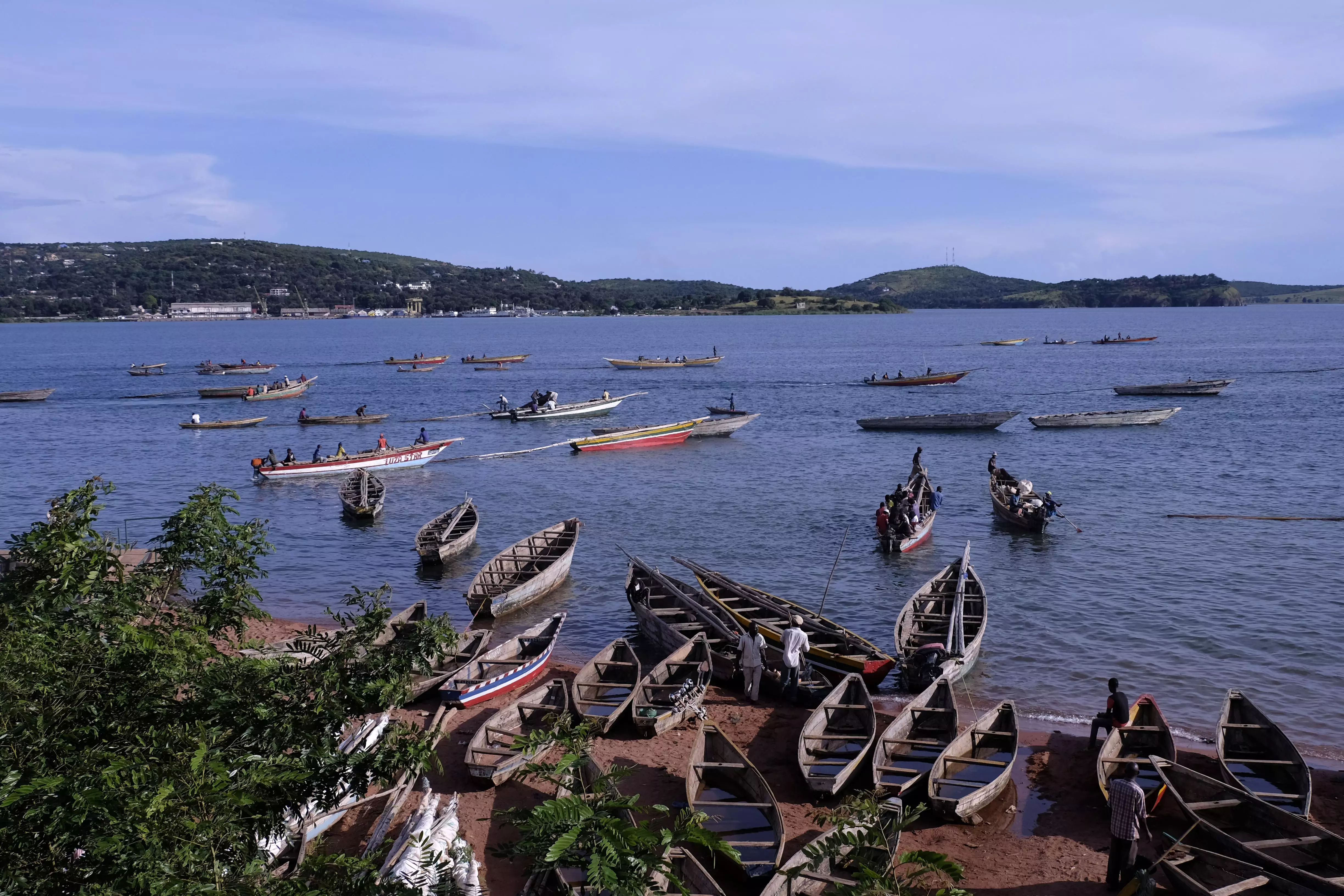 Tanganyika netālu no Kigomas pilsētas Tanzānijā.