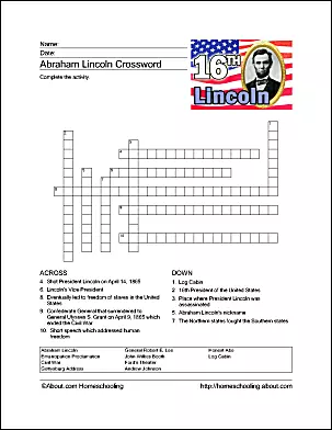 Kërkimi i fjalëve i printueshëm i Abraham Lincoln 32248_3