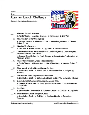 Abraham Lincoln Iskanje besed za tiskanje 32248_4