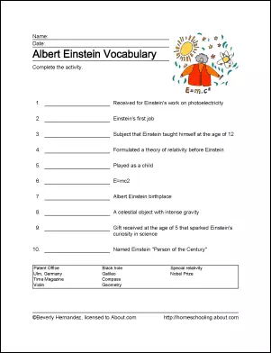 阿尔伯特爱因斯坦单词搜索、填字游戏等 32250_1