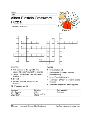 阿尔伯特爱因斯坦单词搜索、填字游戏等 32250_3