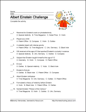 Albert Einstein szókereső, keresztrejtvények és egyebek 32250_4