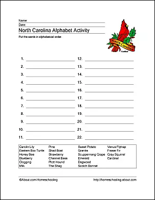 North Carolina Wordsearch, Crossword Puzzle, kunye nokunye 32301_5