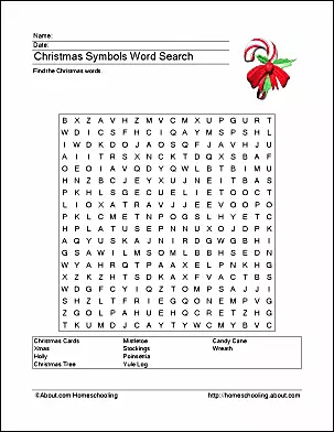 Kalėdų simboliai Žodžių paieška, kryžiažodis ir kt 32339_2