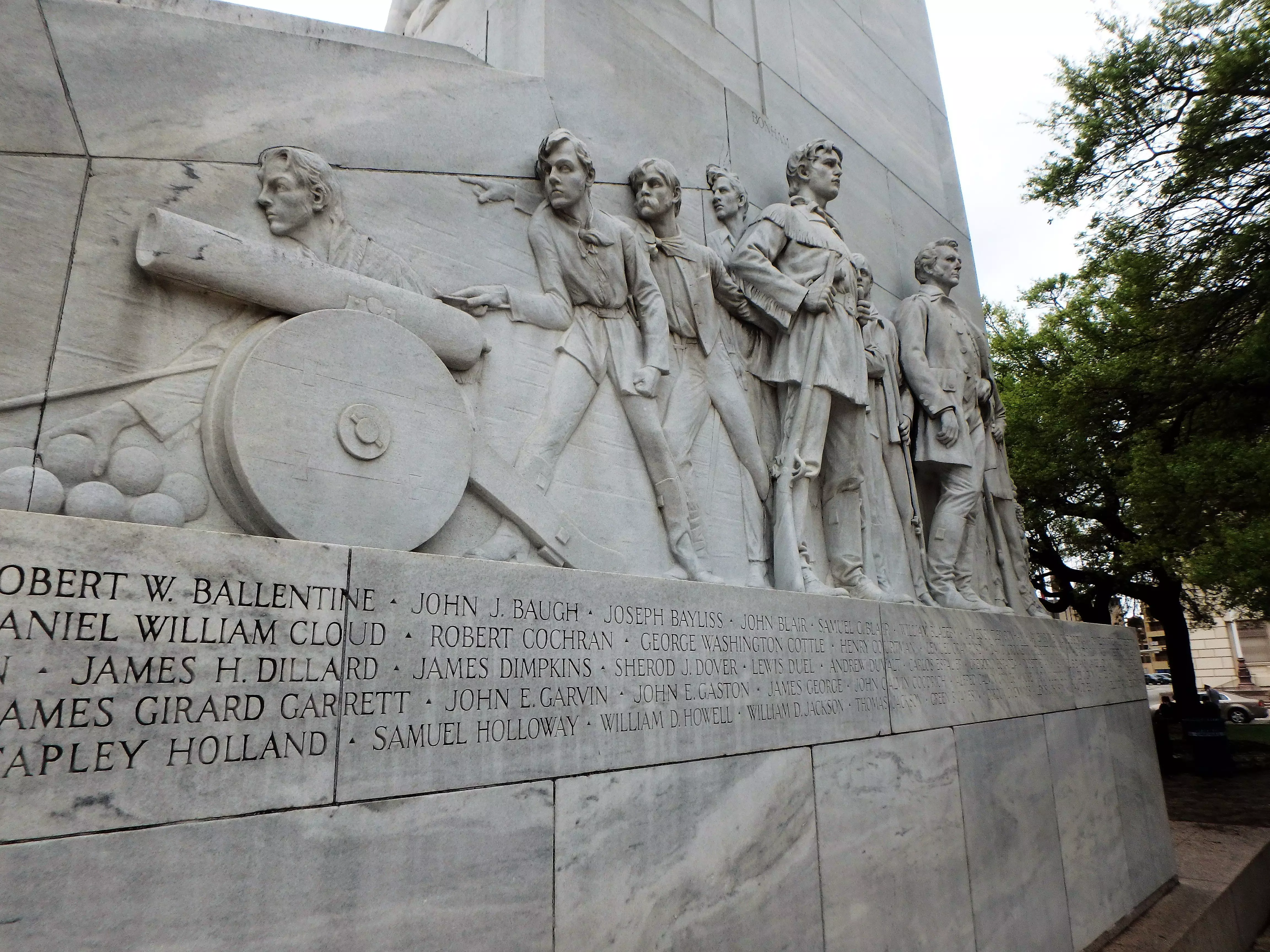 The Alamo Cenotaph በሳን አንቶኒዮ፣ ቴክሳስ፣ አሜሪካ