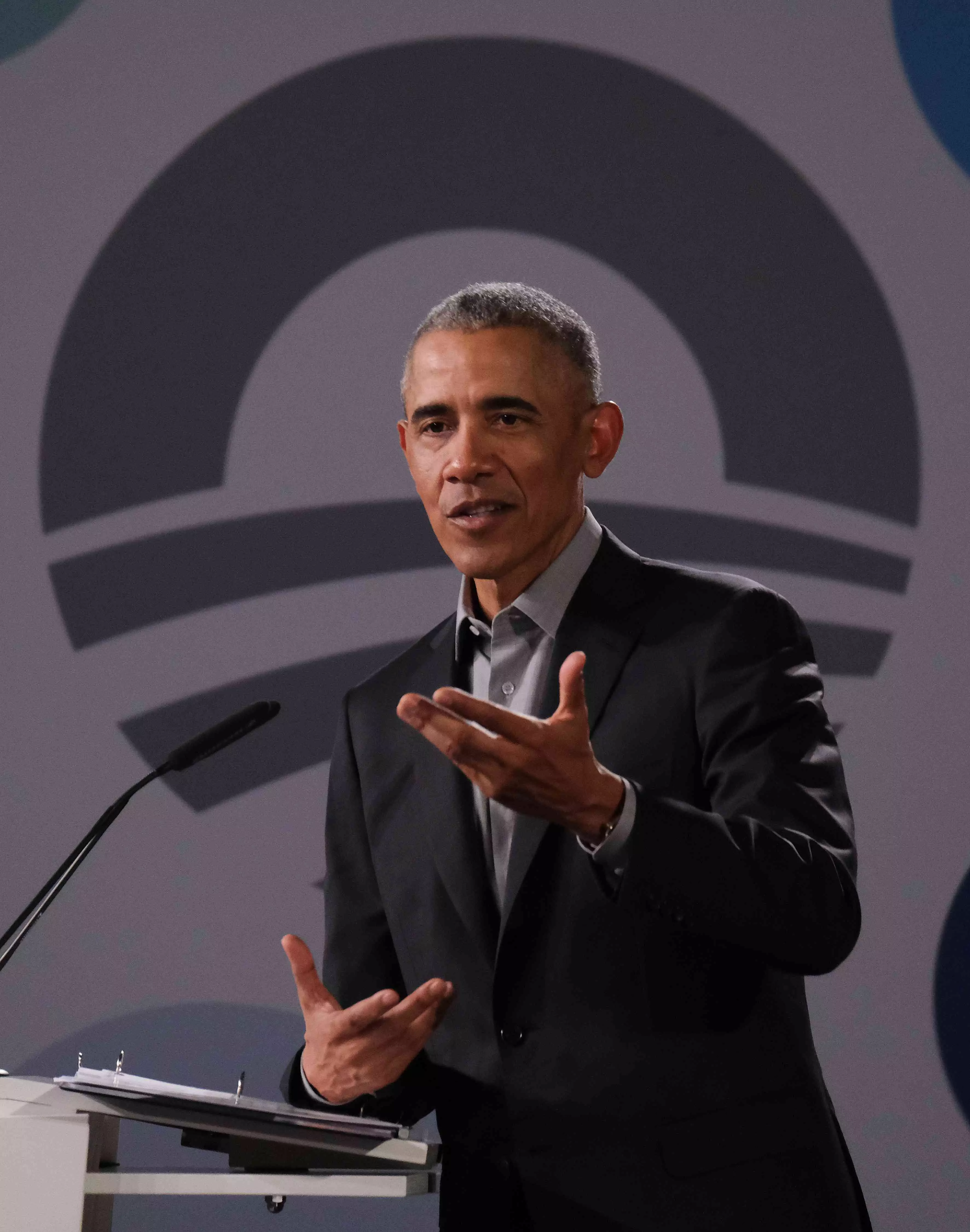 Barack Obama praat in Berlyn