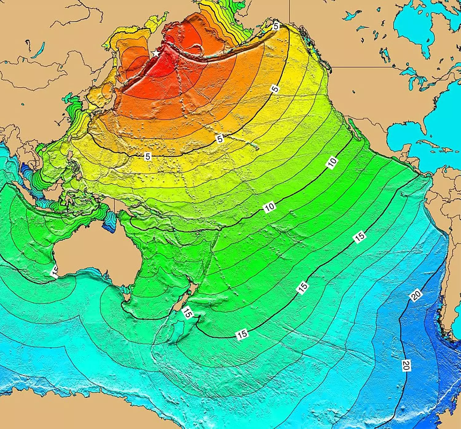 Tan vwayaj pou 1952 Kamchatka tsunami