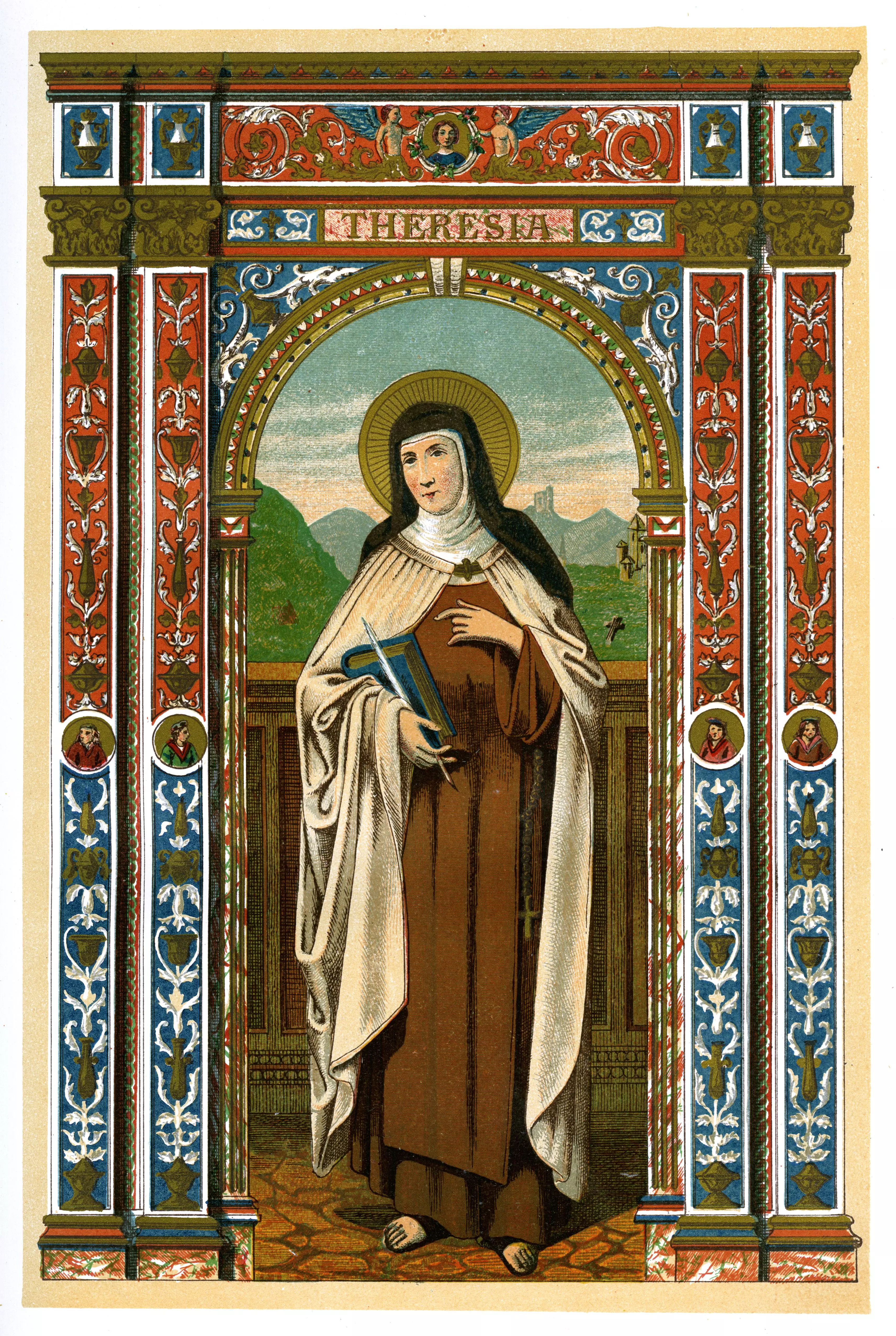Santa Teresa d'Avila, in un'illustrazione del 1886