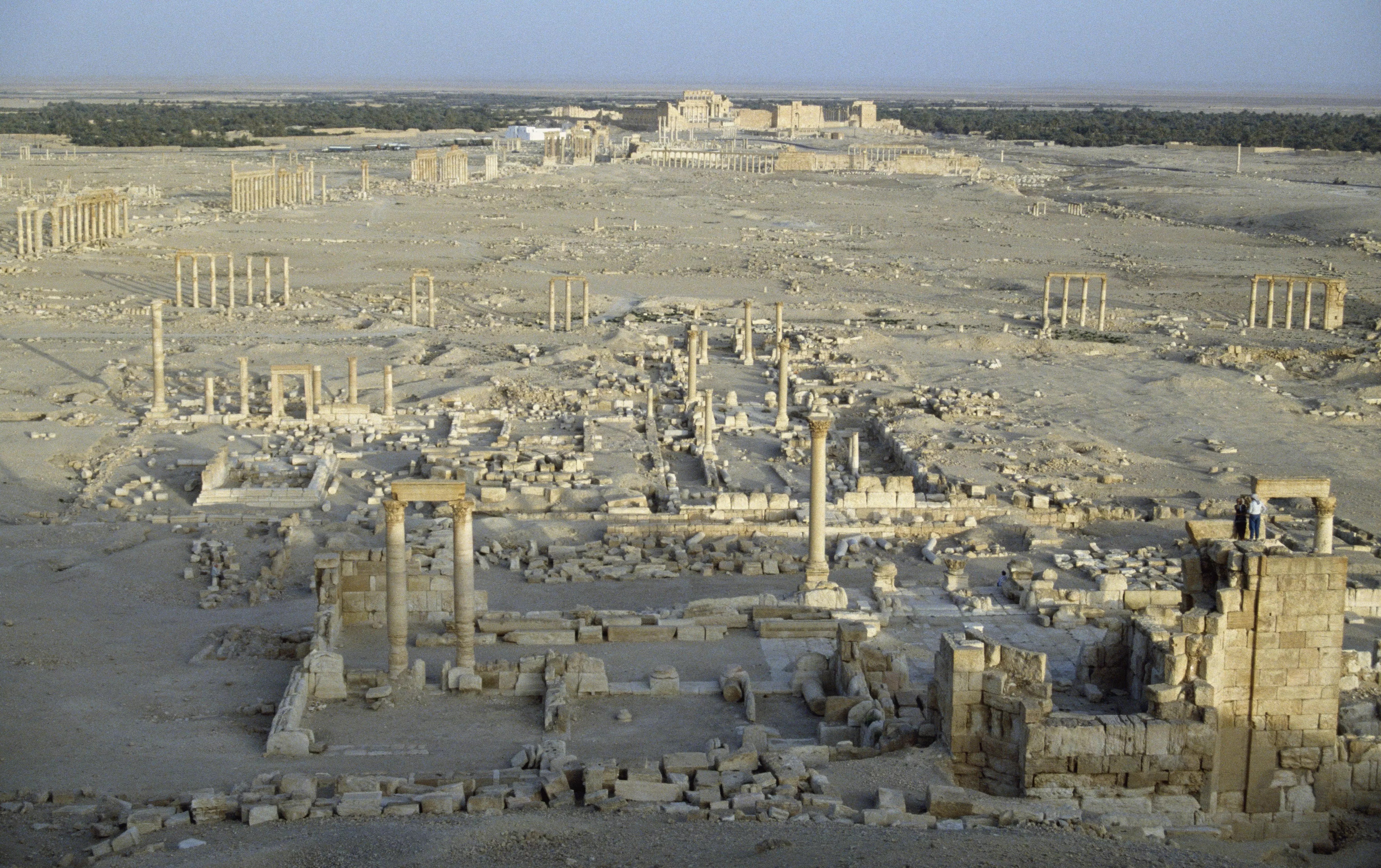 I resti della civiltà romana a Palmira, in Siria, patrimonio mondiale dell'UNESCO