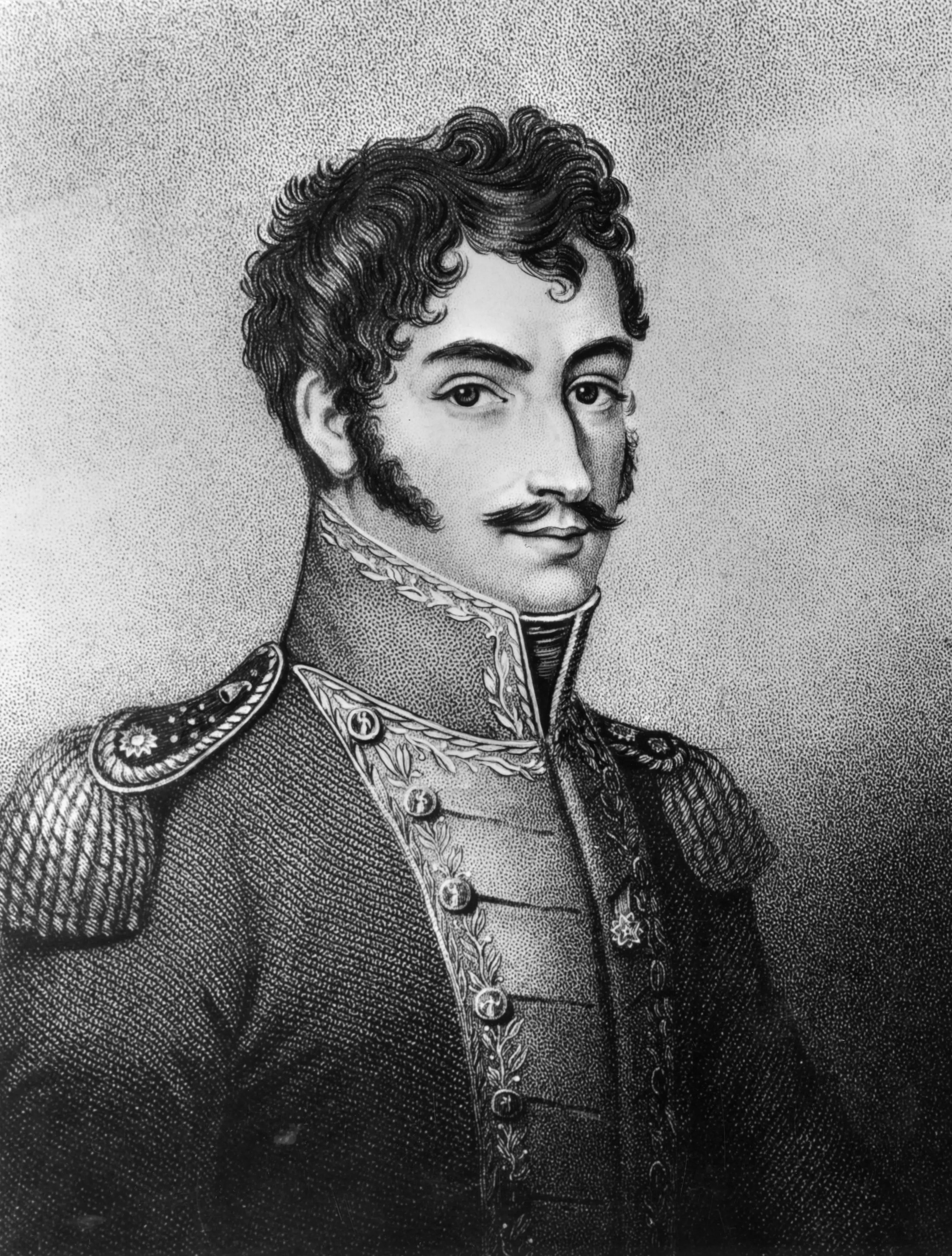 Il leader rivoluzionario sudamericano Simon Bolivar
