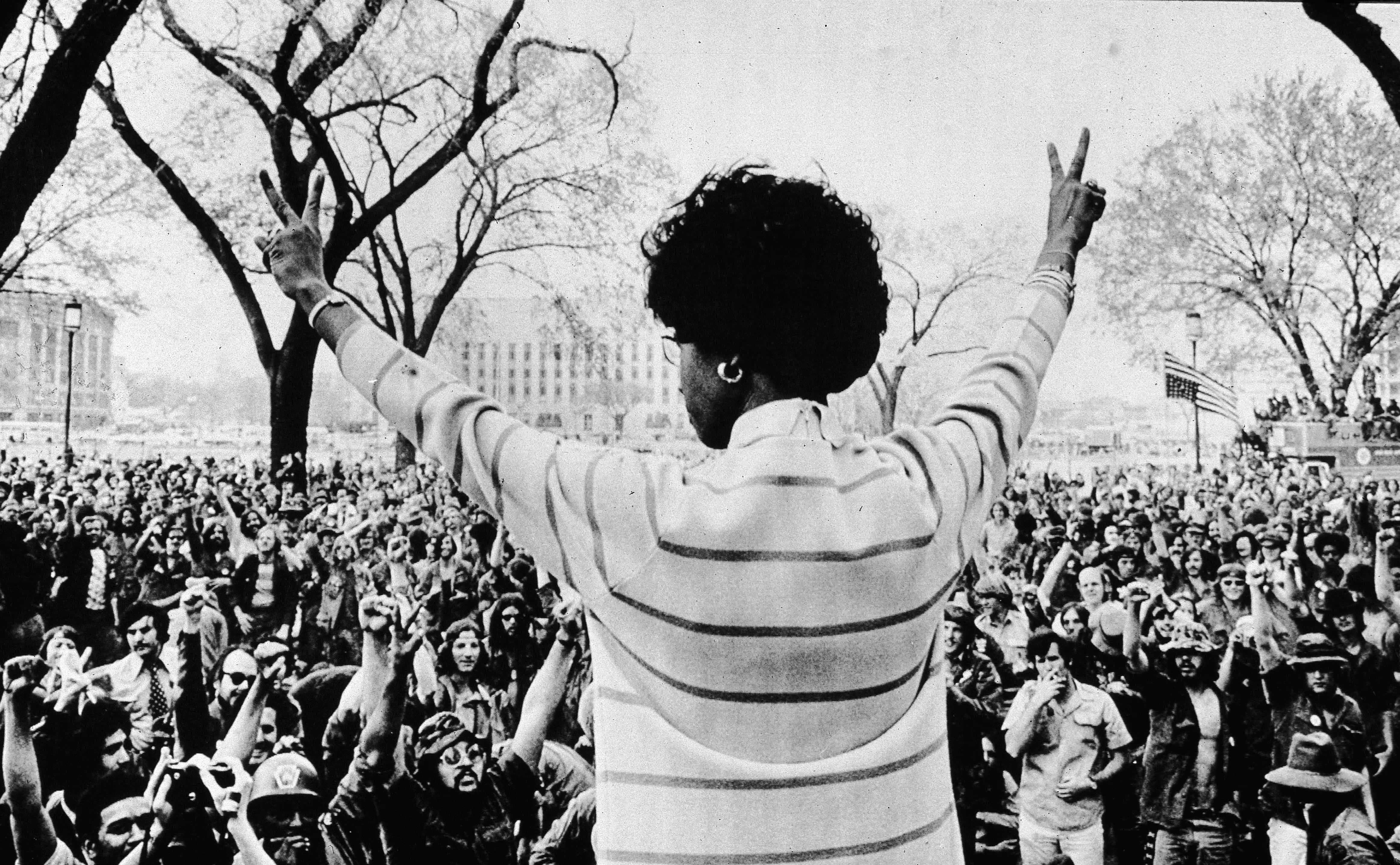 Shirley Chisolm ad una manifestazione