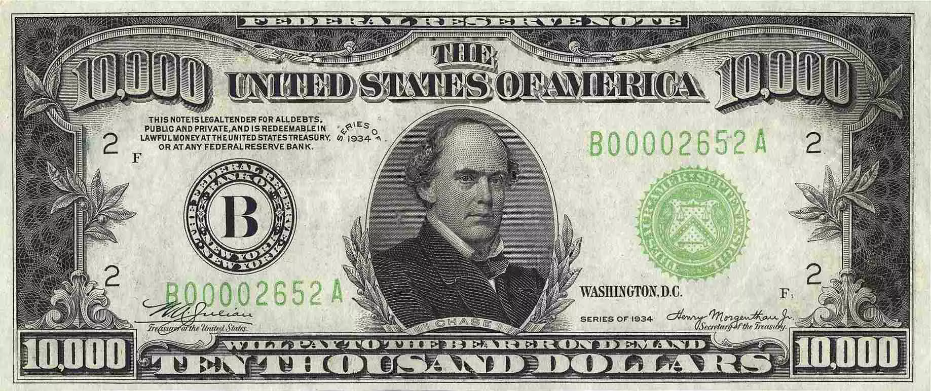 $ 10.000 Bill