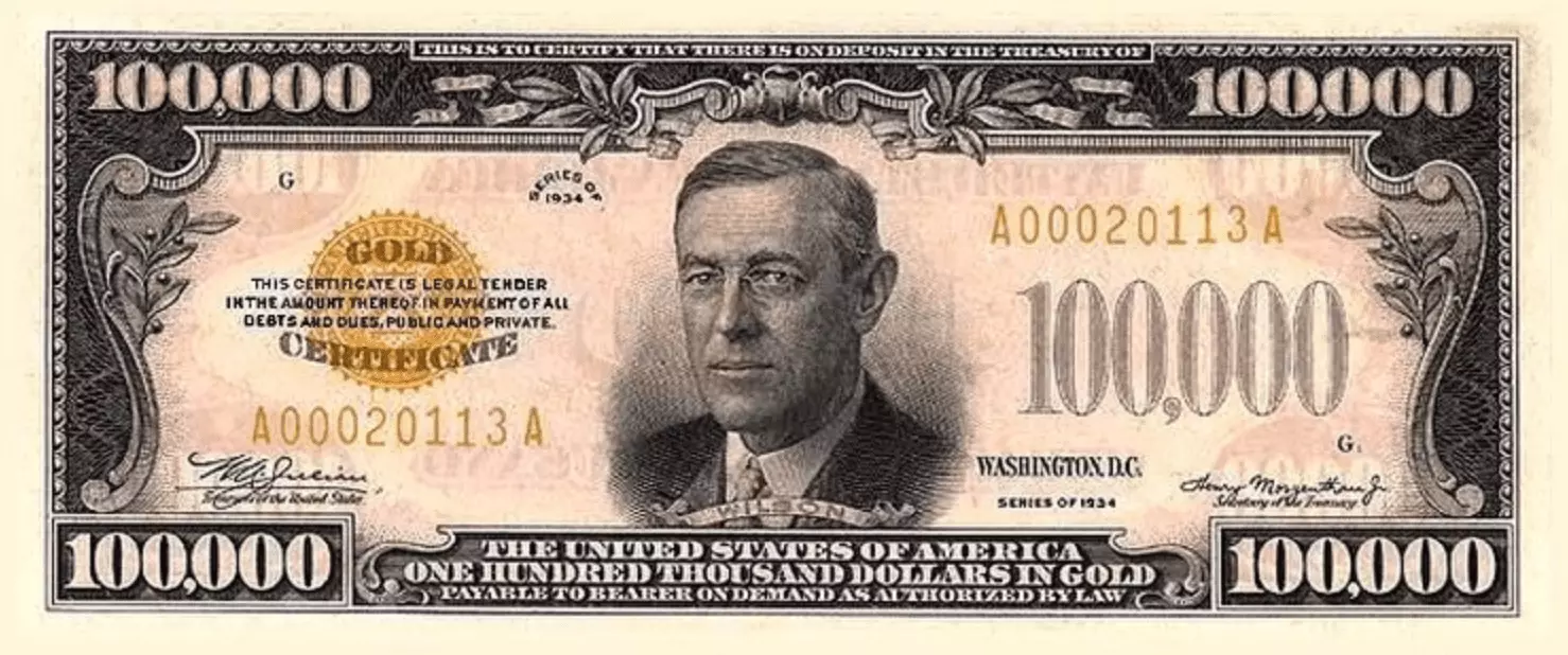 $ 100.000 Bill