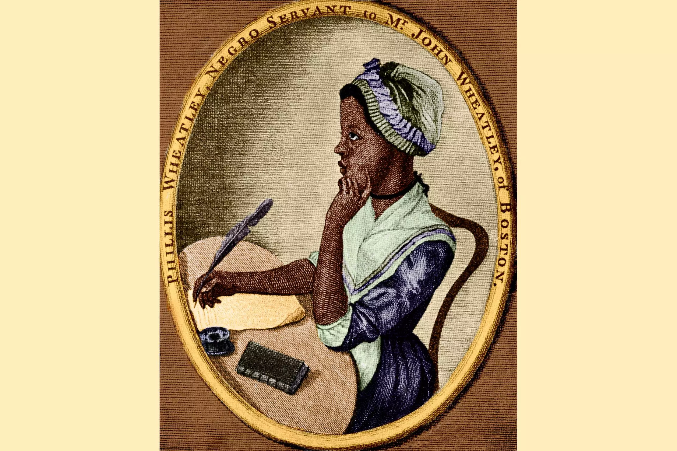 Phillis Wheatley, da un'illustrazione di Scipione Moorhead