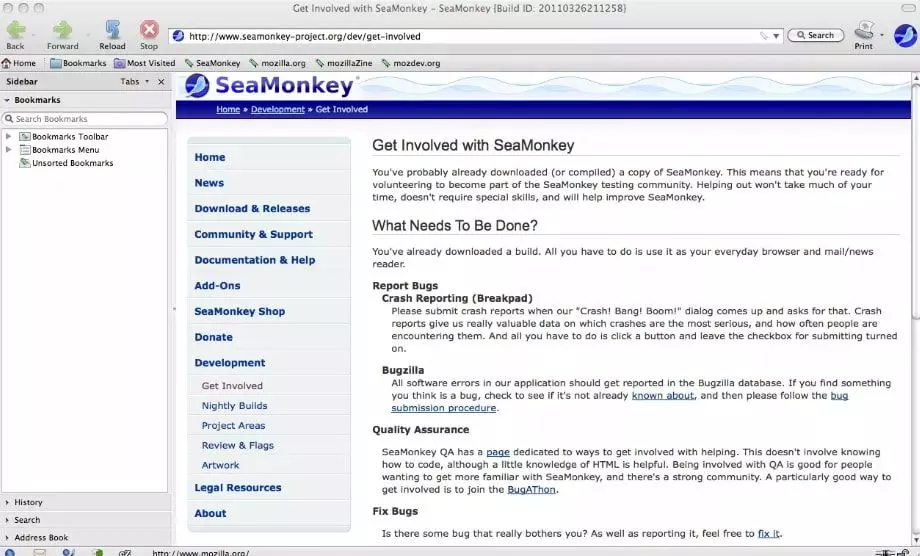 Pakiet aplikacji internetowych SeaMonkey