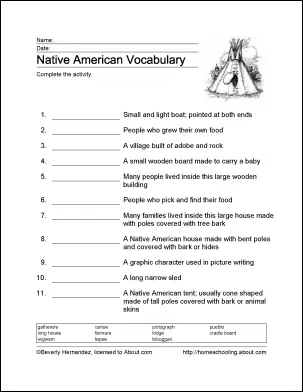 Native Amerikani tal-Amerika ta' Fuq Free Printables 4429_2