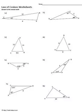 Worksheets Trijangolu