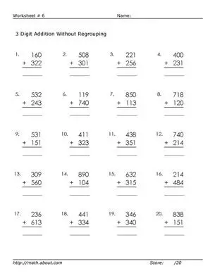 fișă de lucru la matematică