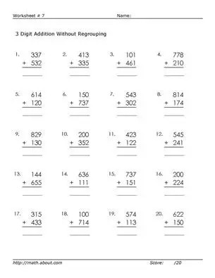 fișă de lucru la matematică