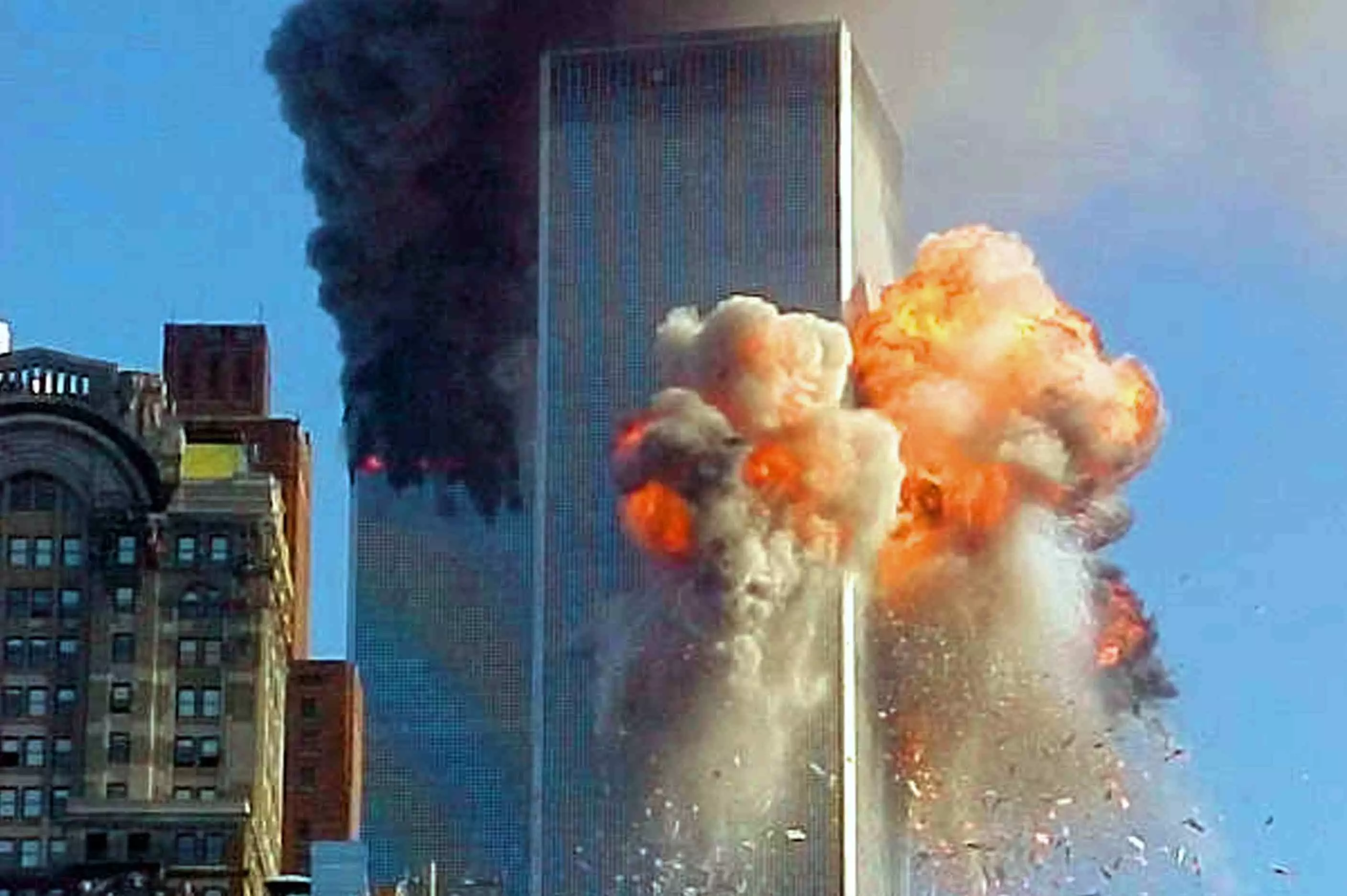 Twin Towers Aflame op 11 septimber 2001