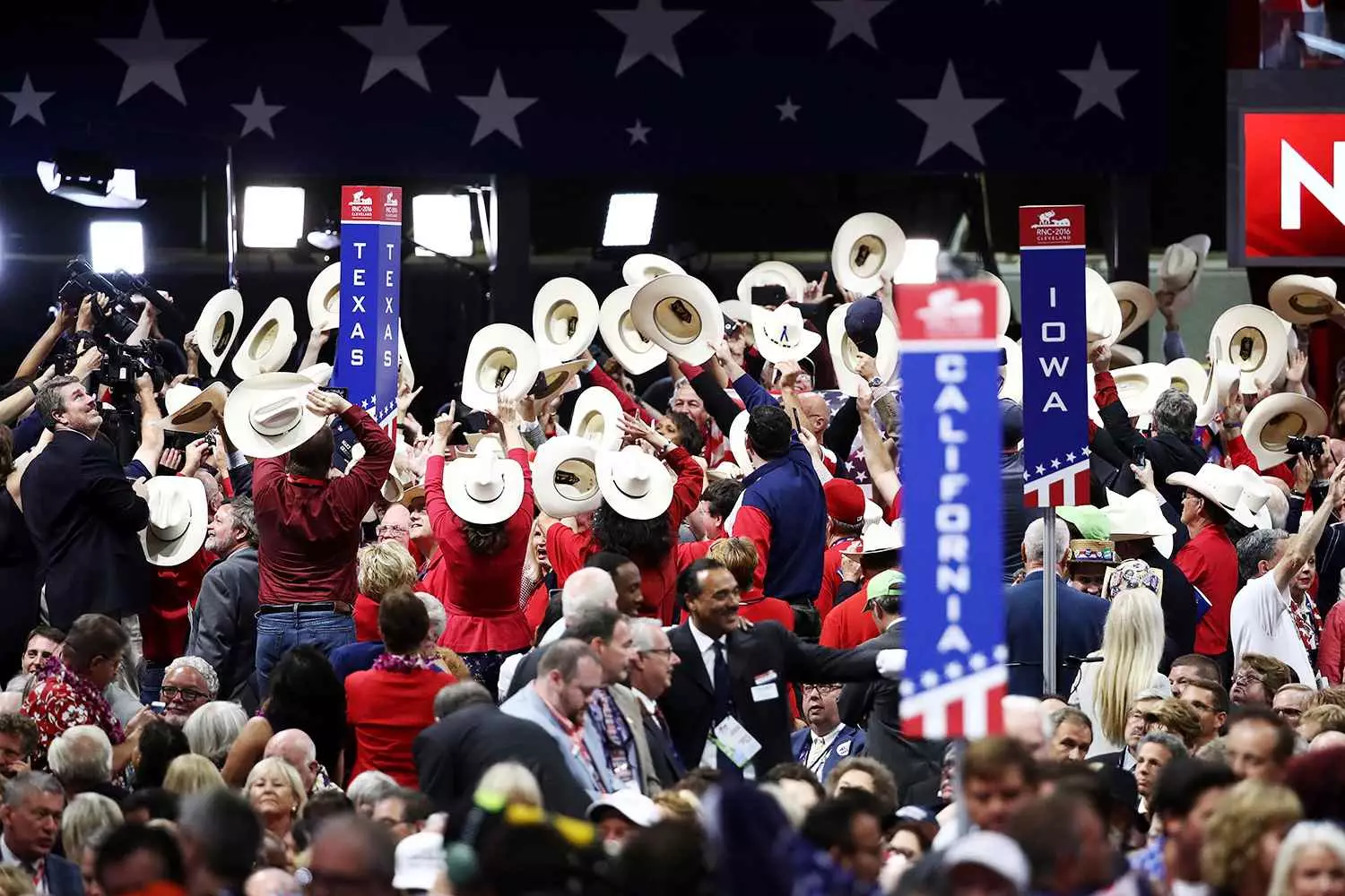 Delegati ta' Texas għal Ted Cruz fil-konvenzjoni nazzjonali repubblikana tal-2016