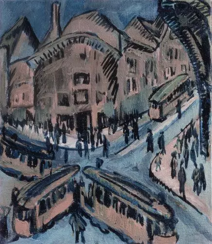 Ernst Ludwig Kirchner, náměstí Nollendorf, 1912