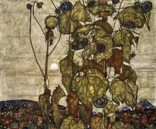 Egon Schiele, Podzimní slunce, 1914.