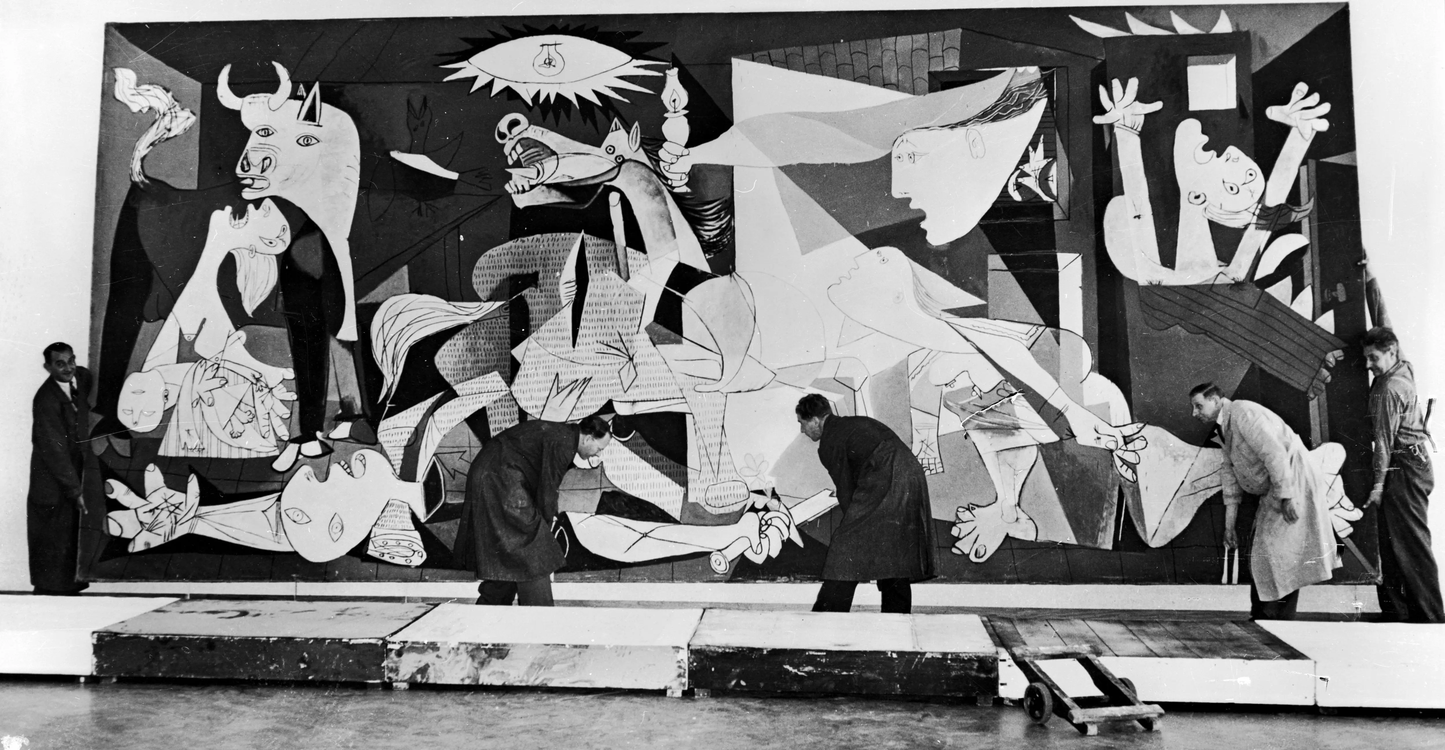 La pittura di Guernica di Picasso