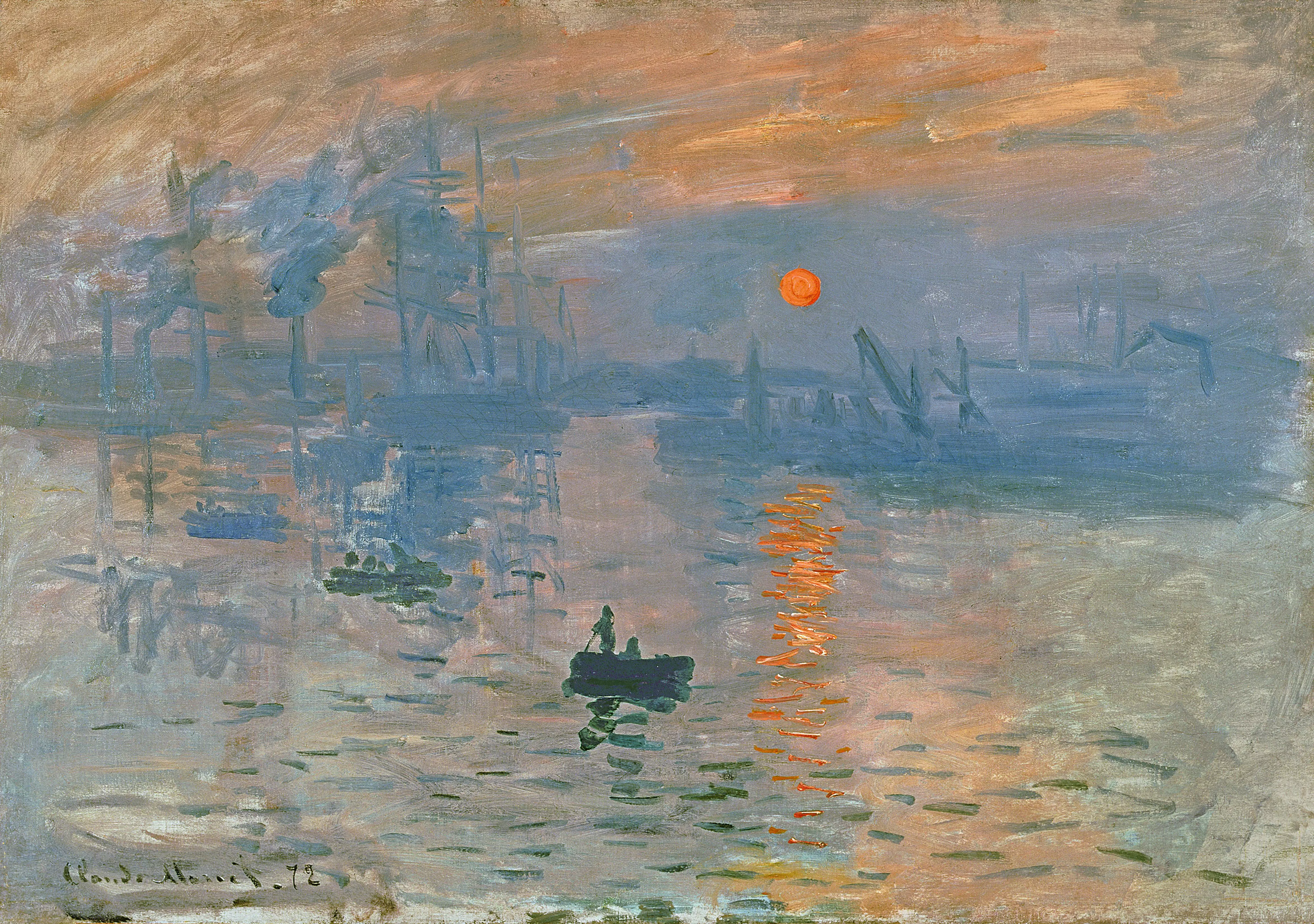 Peinture de Monet qui a donné son nom à l'impressionnisme