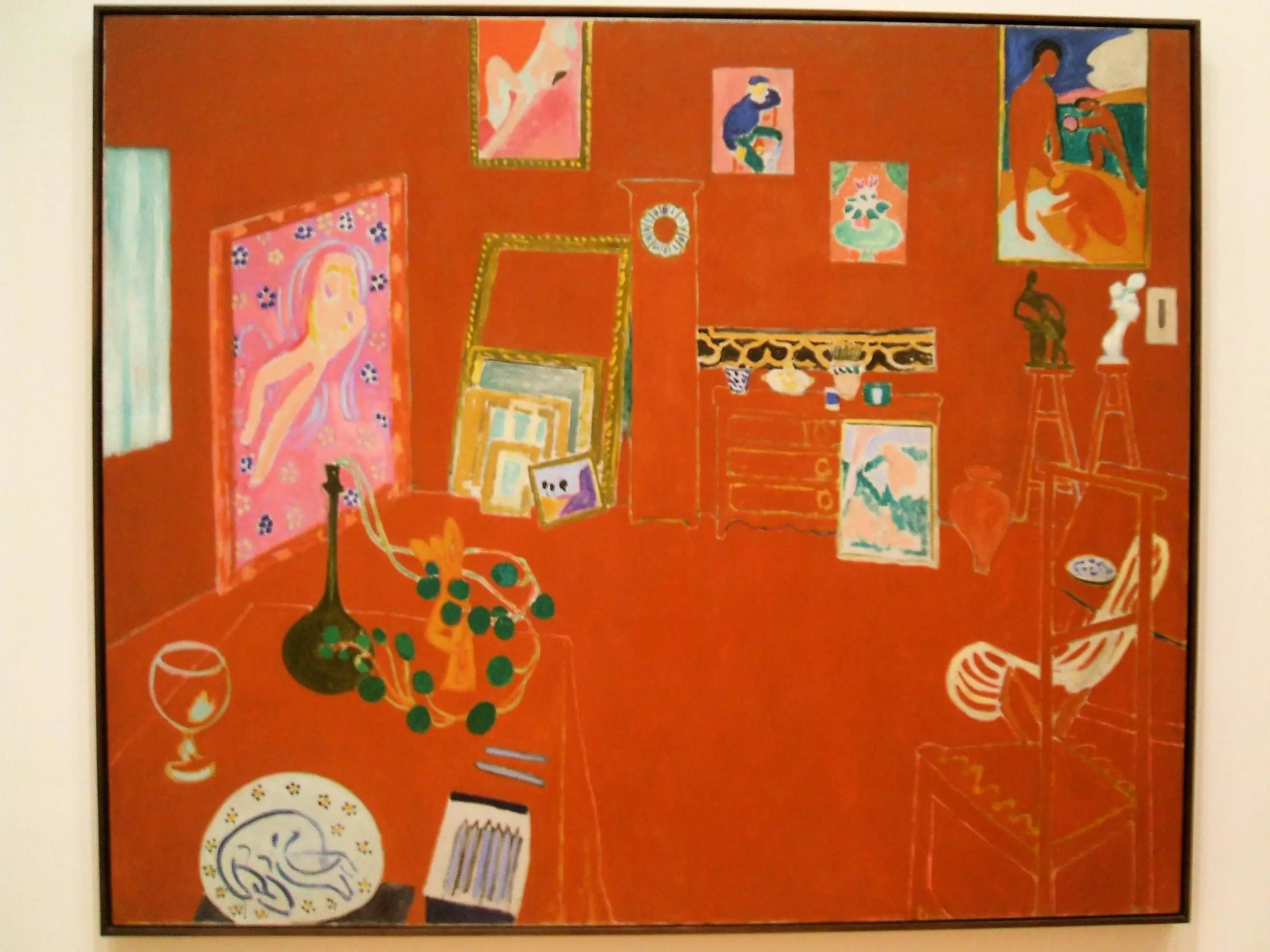 Henri Matisse විසින් "The Red Studio" ගැන ඉගෙන ගන්න