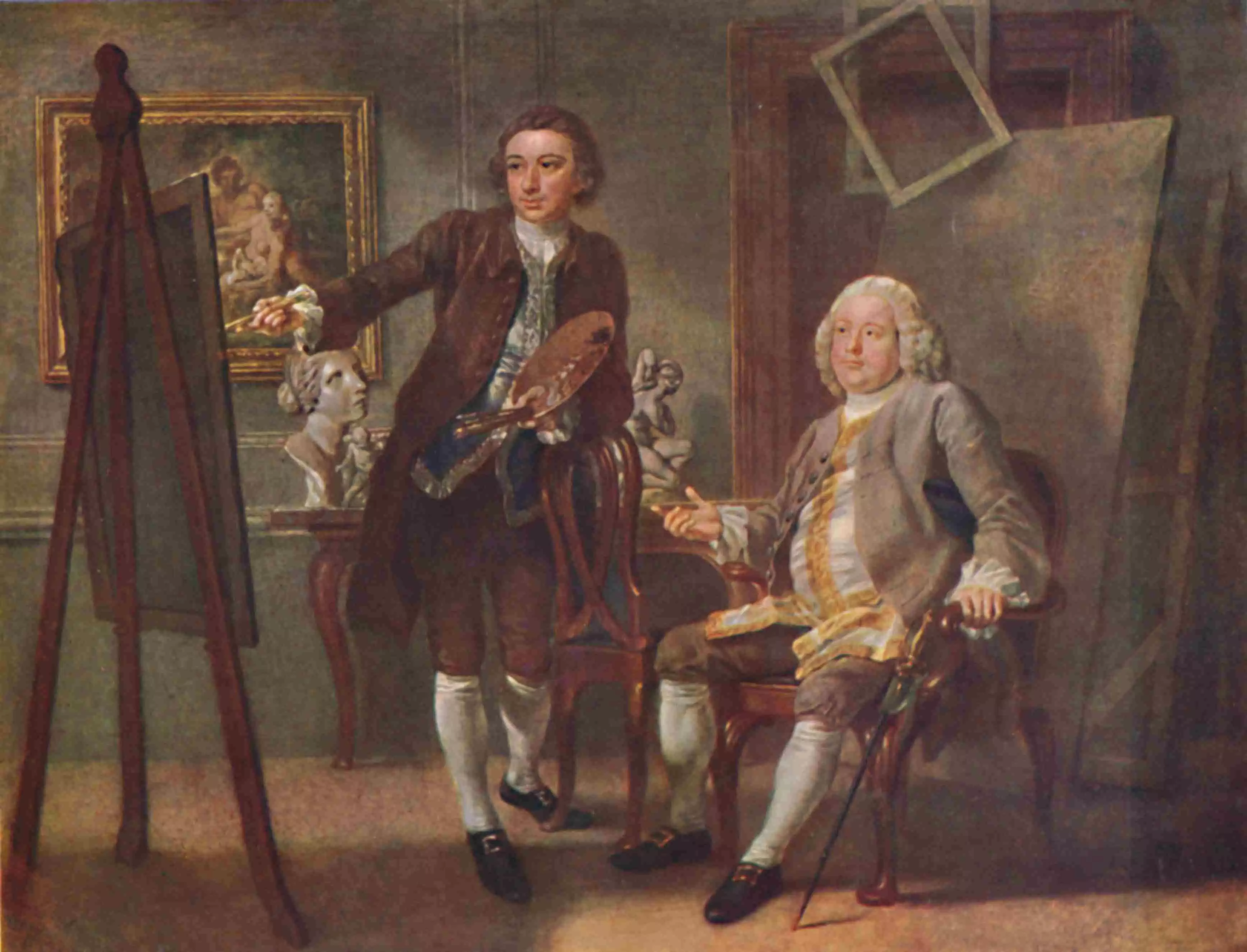 Robert Walpole Eerste Graaf van Orford Kg in die ateljee van Francis Hayman Ra Circa 1748-1750