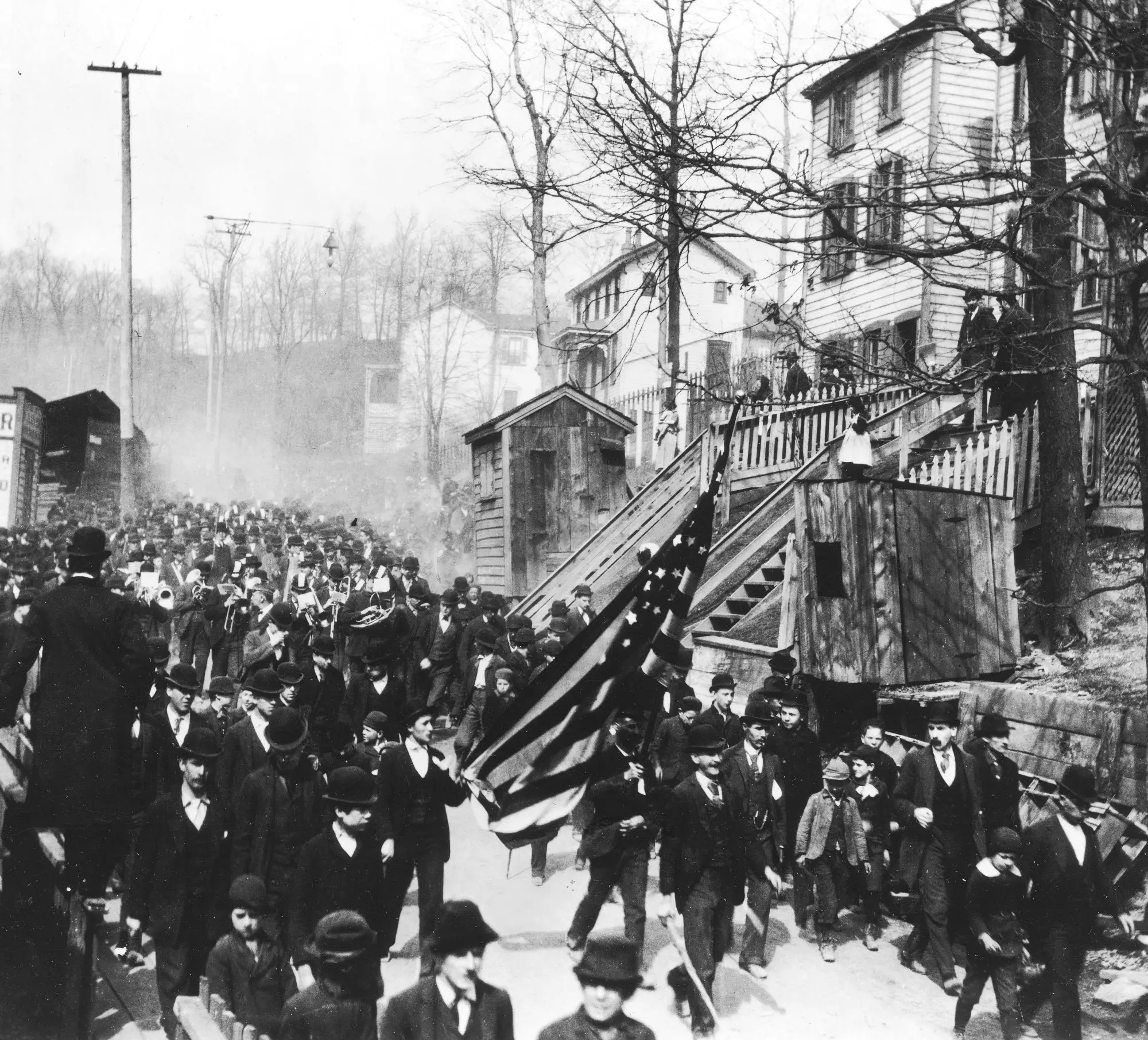 El ejército de Coxey marchando