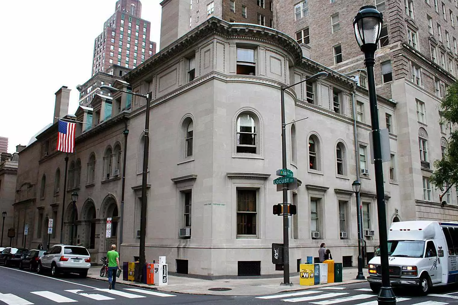 Curtis Institute of Music på 18. og Lombard i Philadelphia