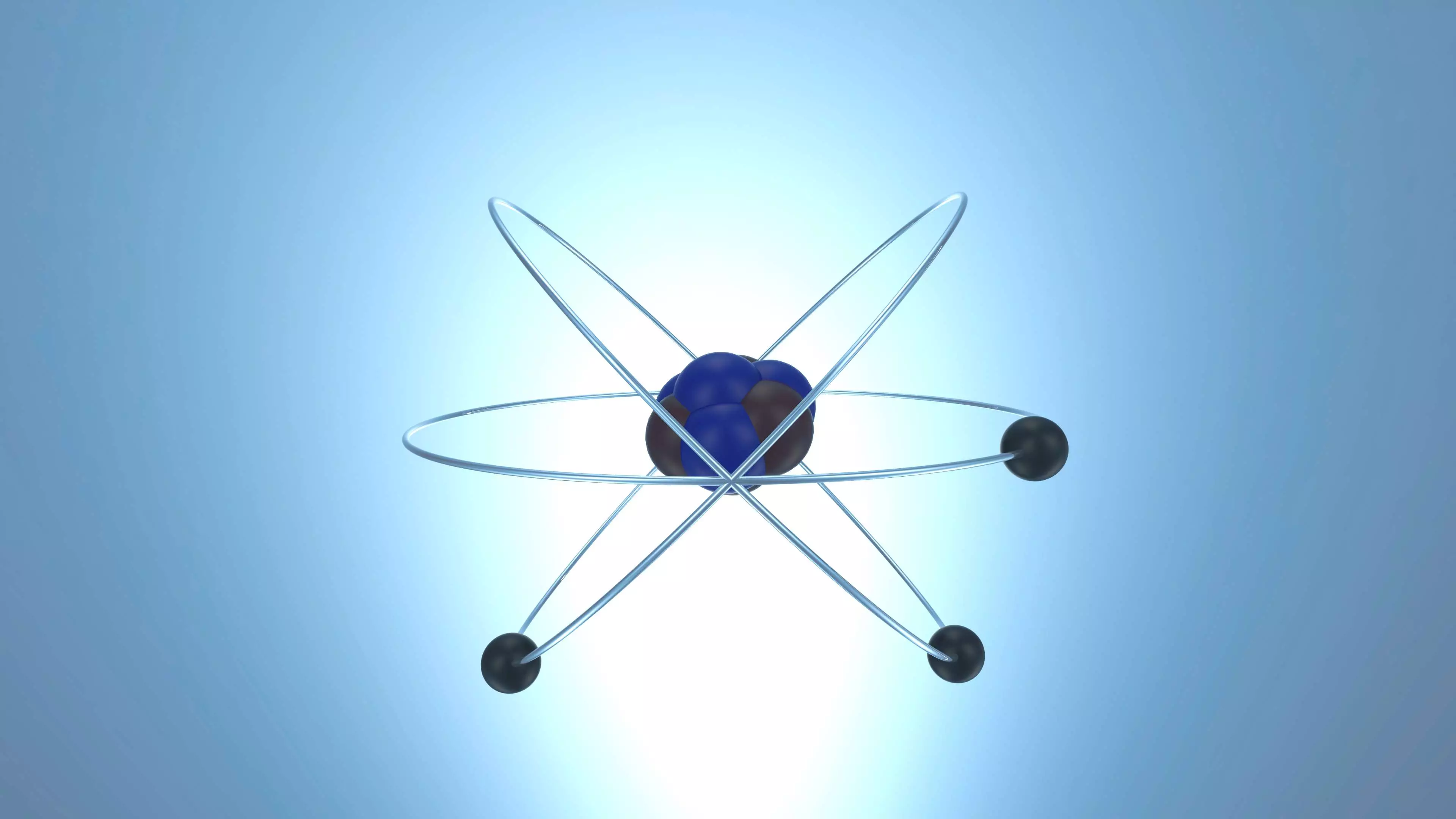 Elettroni in orbita attorno a neutroni e protoni