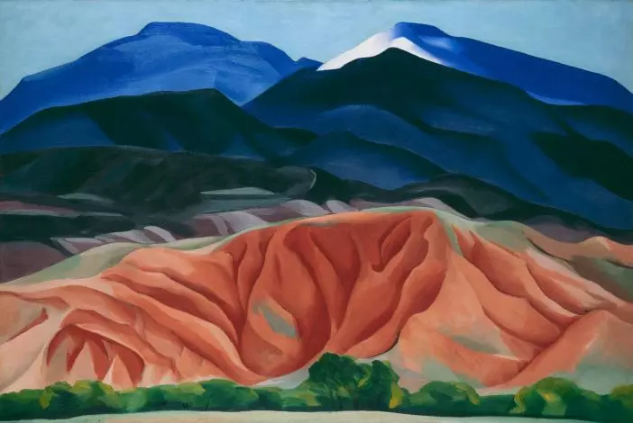 Obra 'Black Mesa Landscape, Nua-Mheicsiceo / Out Back of Marie's II' le Georgia O'Keeffe i 1930
