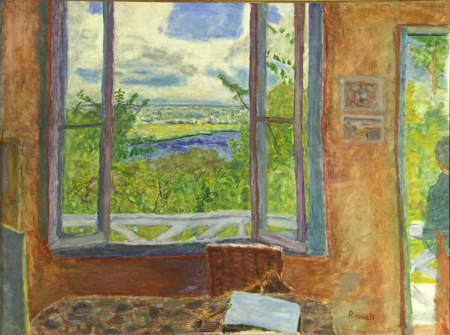 Pierre Bonnard fiestra aberta cara ao Sena