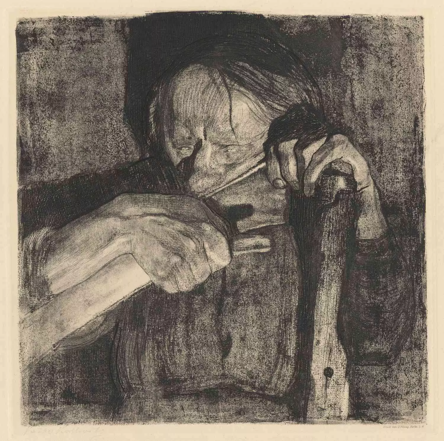 kathe kollwitz brousící kosu