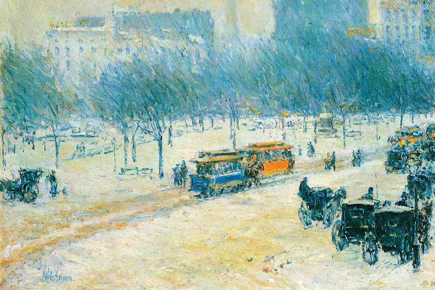 Childe Hassam yozizira mu Union Square