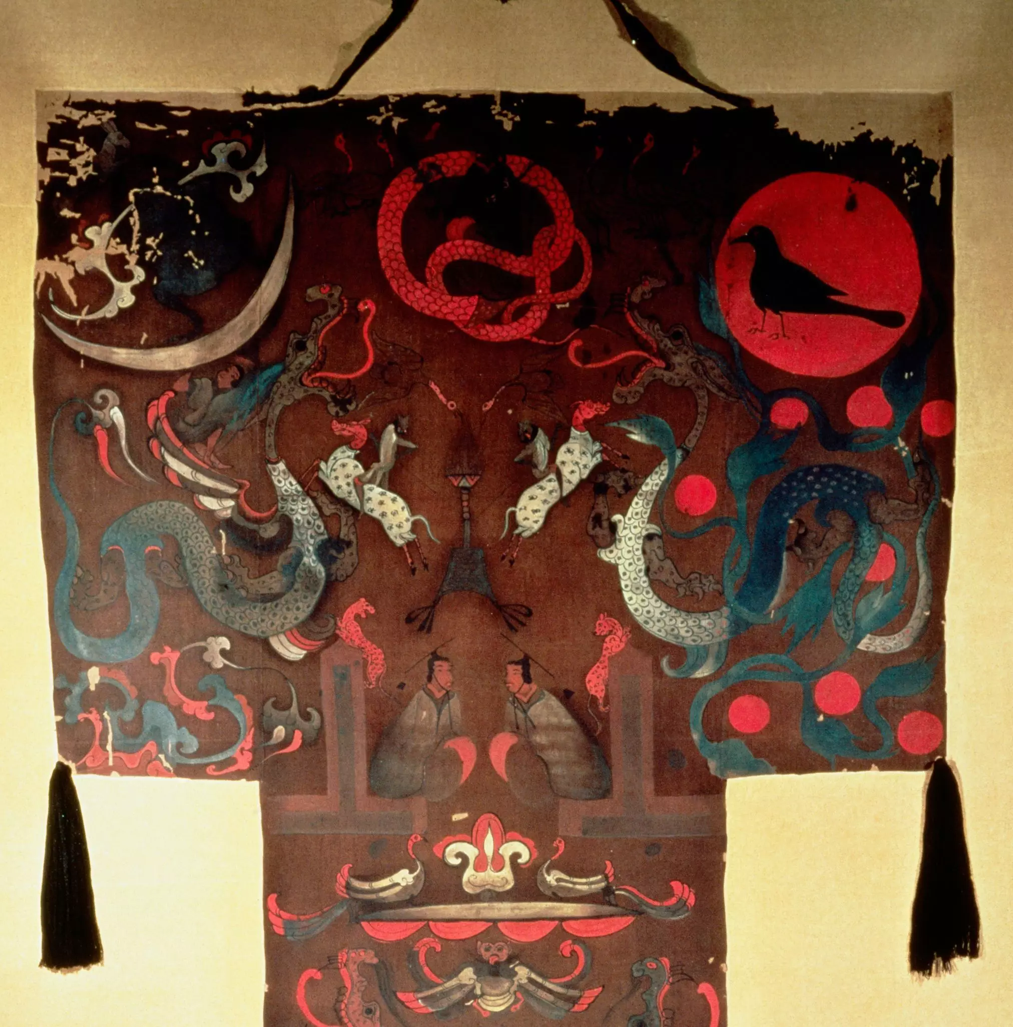 Lady Dais begravelsesbanner - 2200 år gammelt silketæppe