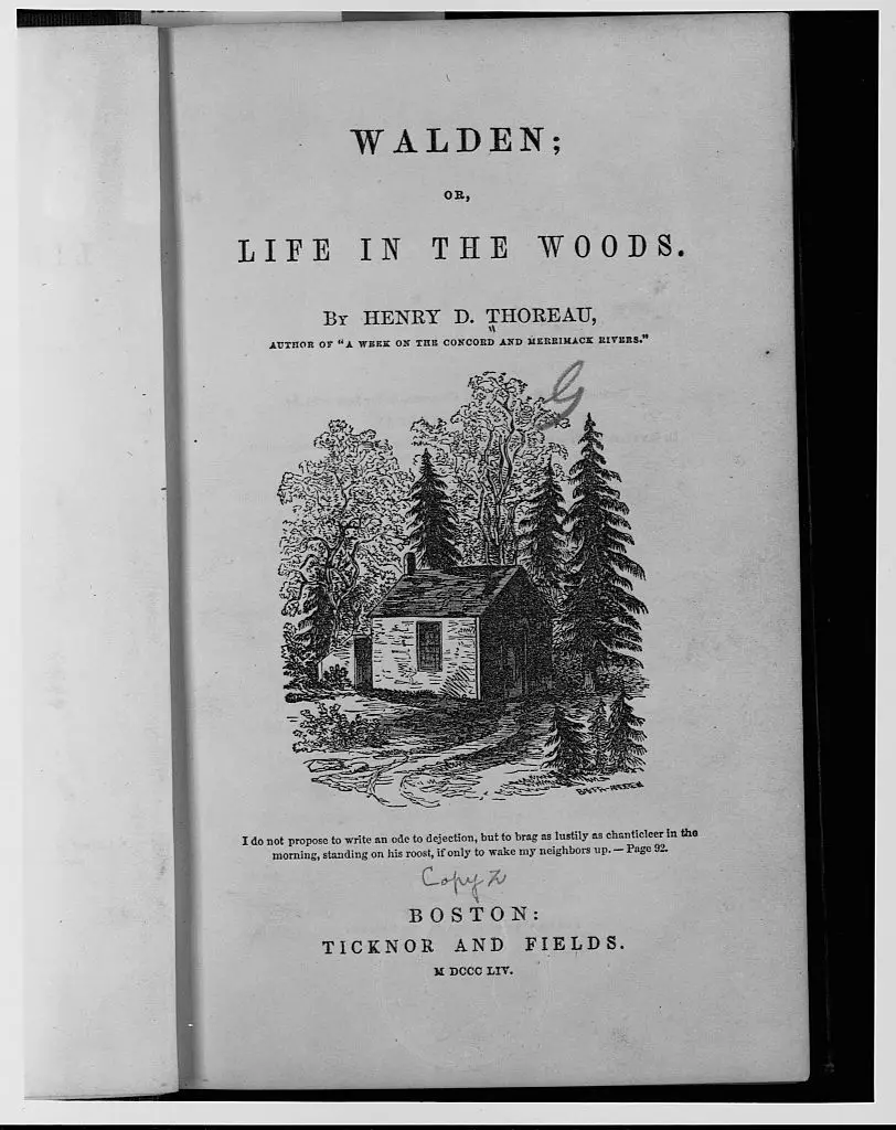 Página de título de Walden