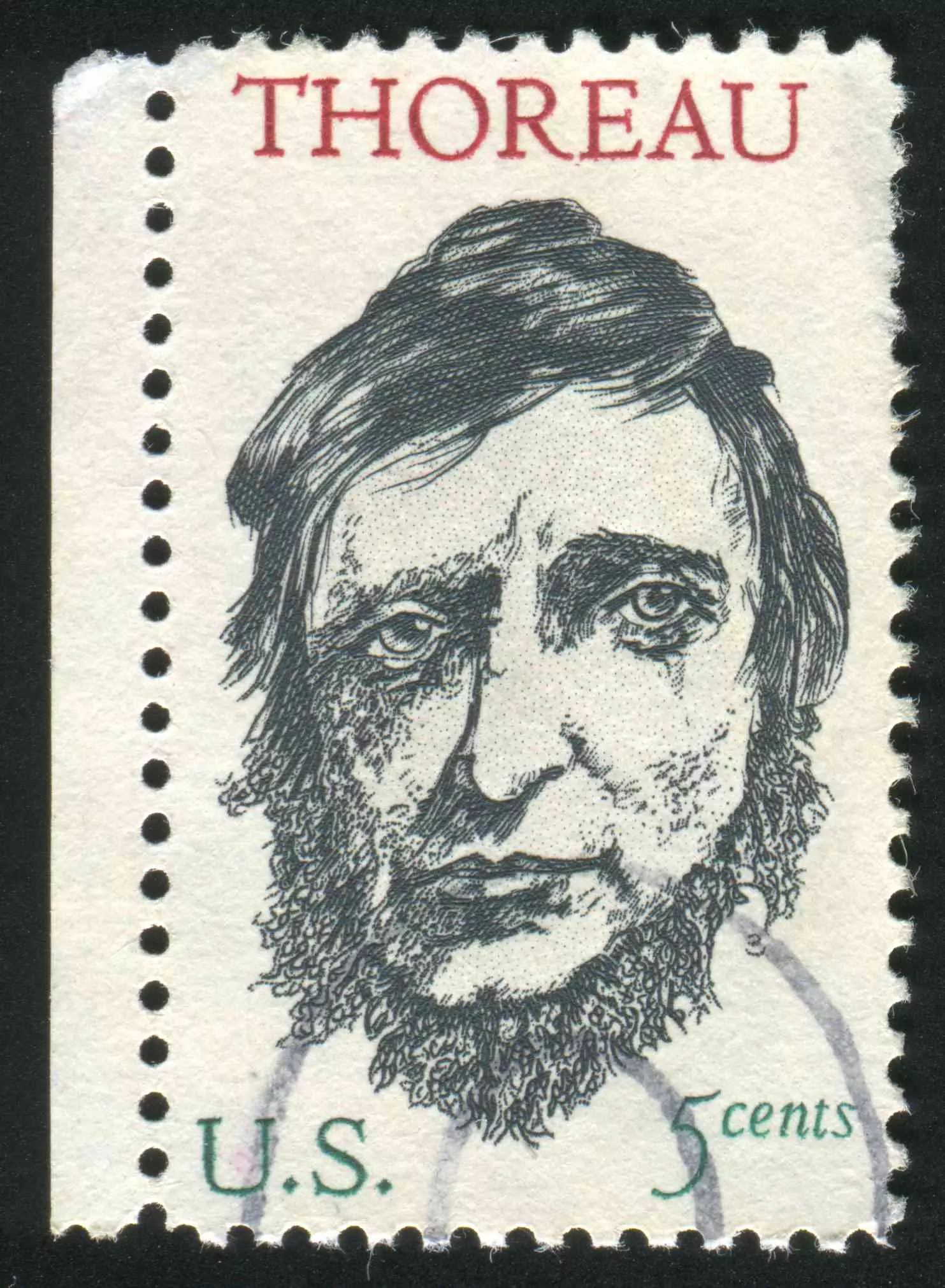 Sello de Henry David Thoreau
