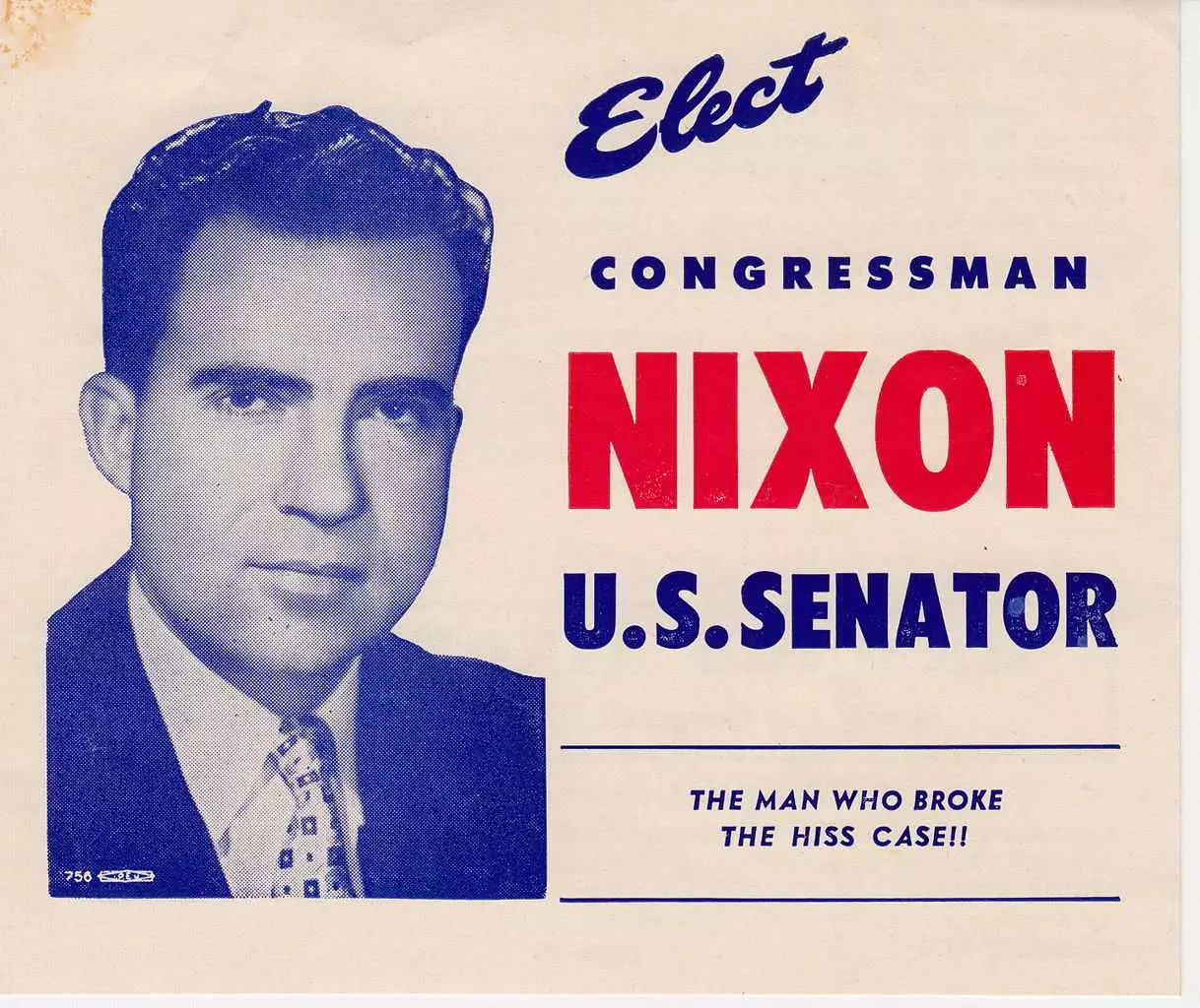 Richard Nixons campagneposter voor de Senaat