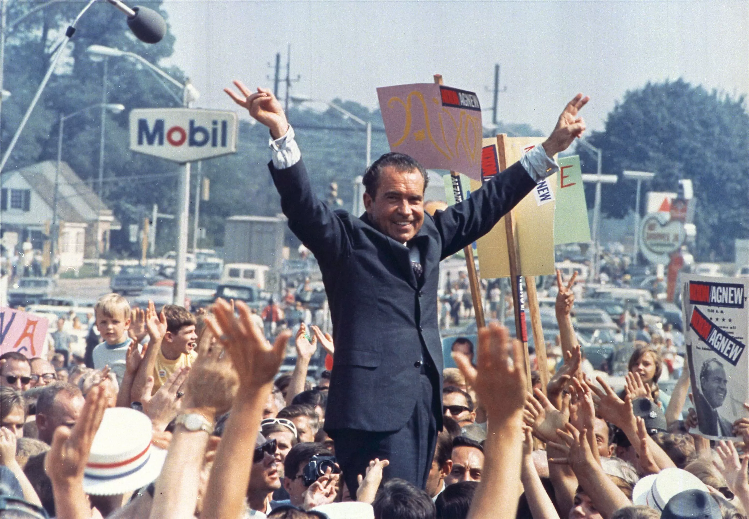 Richard Nixon pa Traign Traign mu 1968