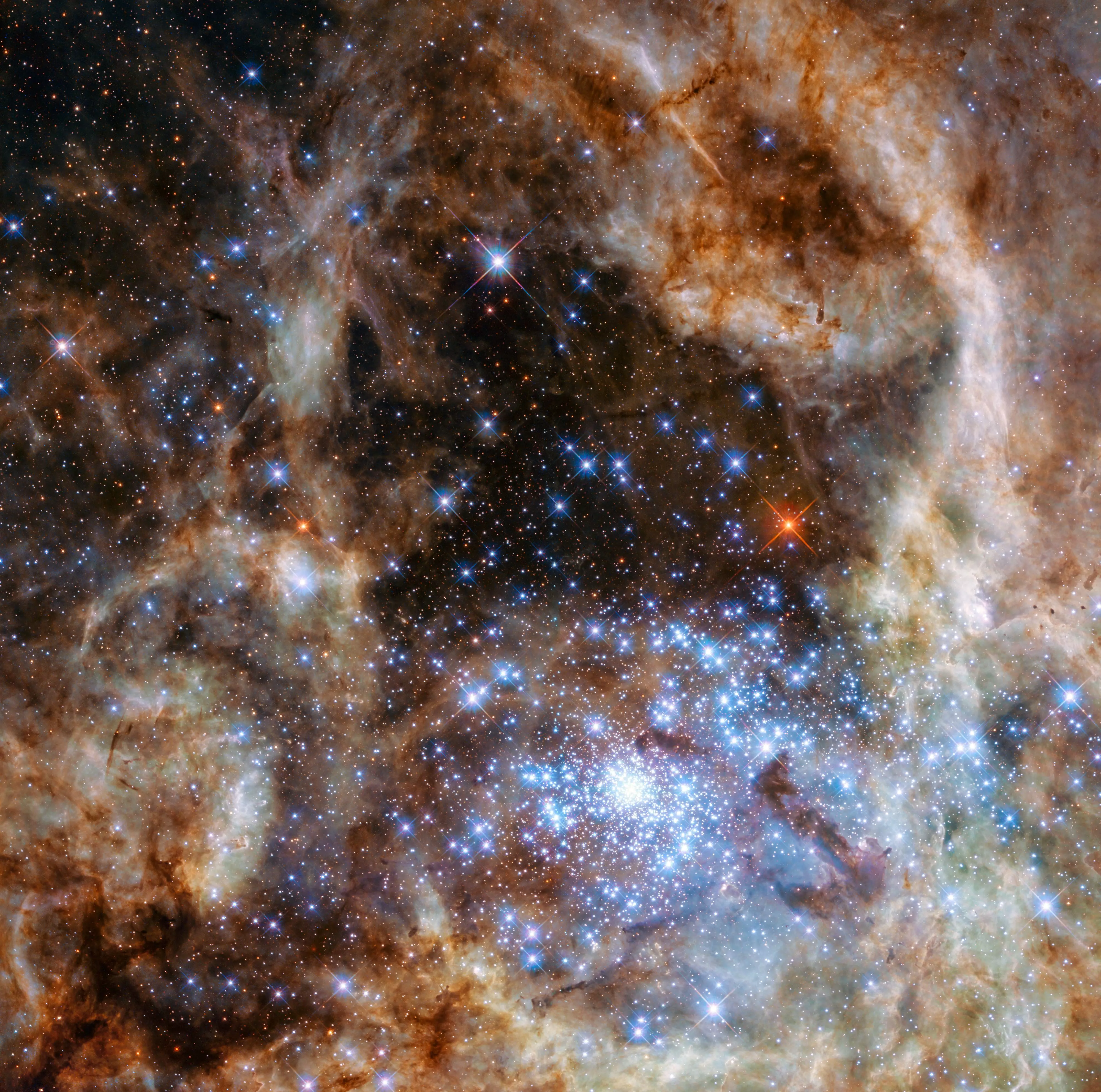 Estrelas de alta massa na Grande Nuvem de Magalhães