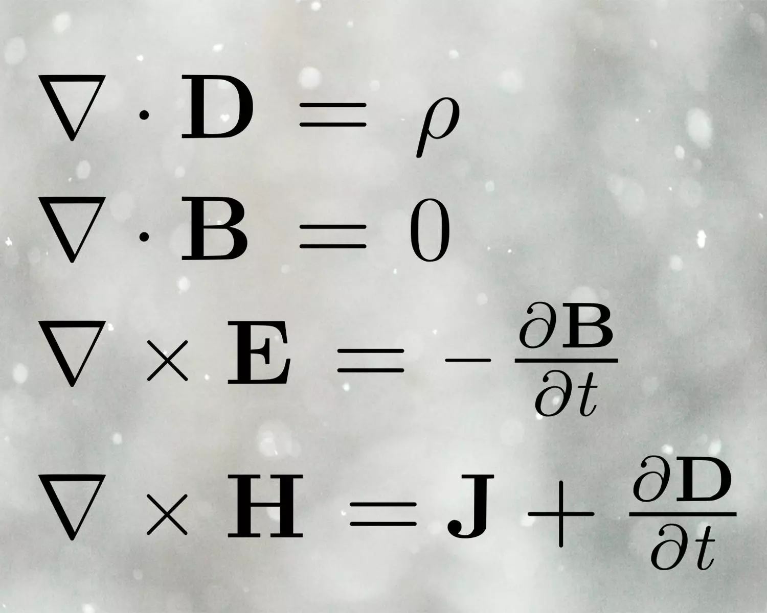 Mēģiniet formulēt Maksvela vienādojumus runātā valodā.